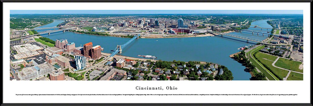 Cincinnati, Ohio | Panoramic Skyline Picture - Etsy