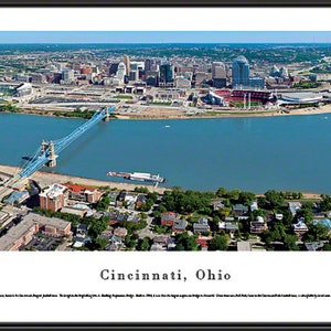 Cincinnati, Ohio | Panoramic Skyline Picture - Etsy