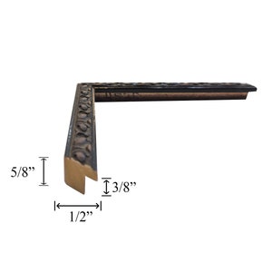 Custom Picture Frame | 1/2W Ornate Antique Black | Custom Size Framing ...