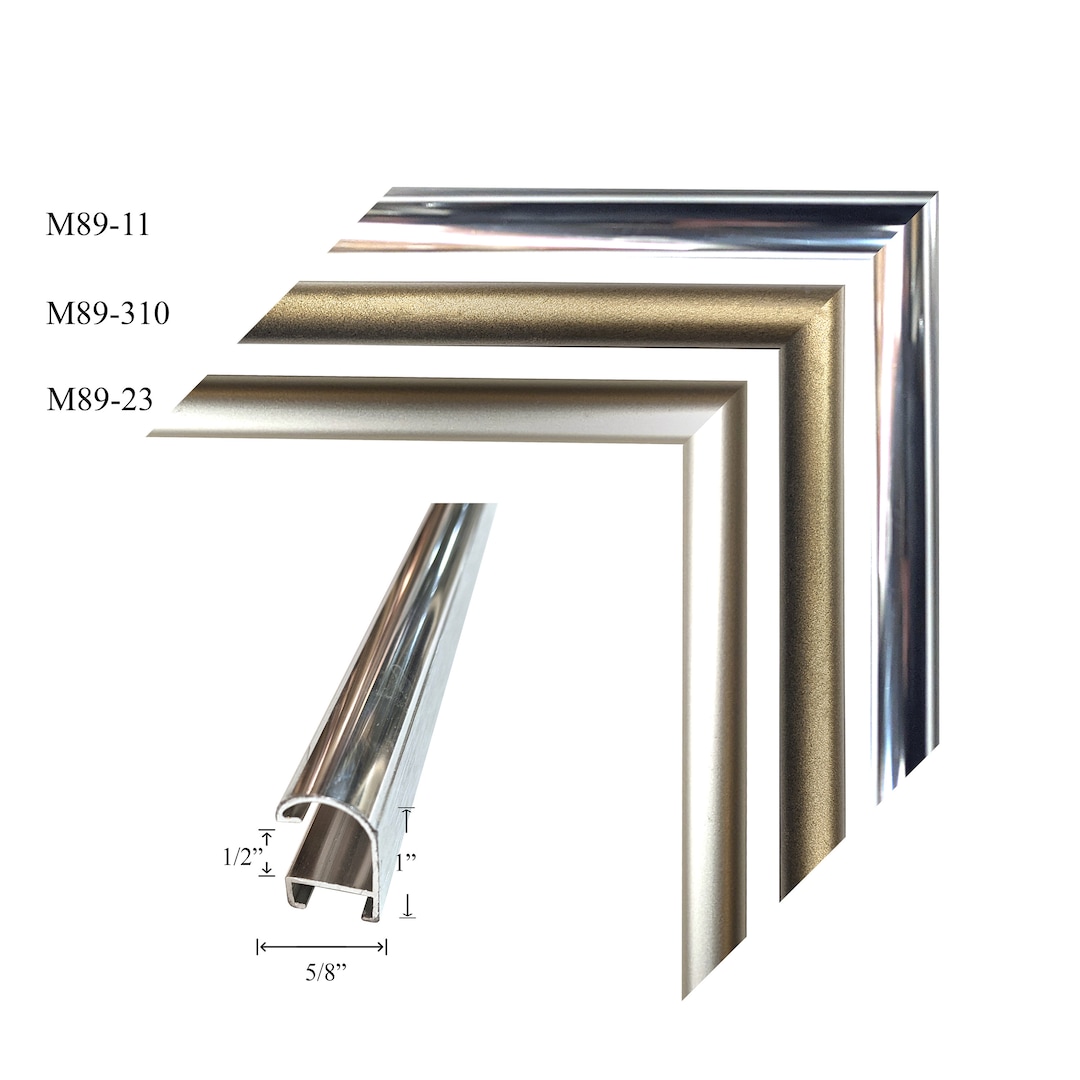 Custom Cut Picture Frame - Sectional Metal - CMI Metal Moulding M89 ...