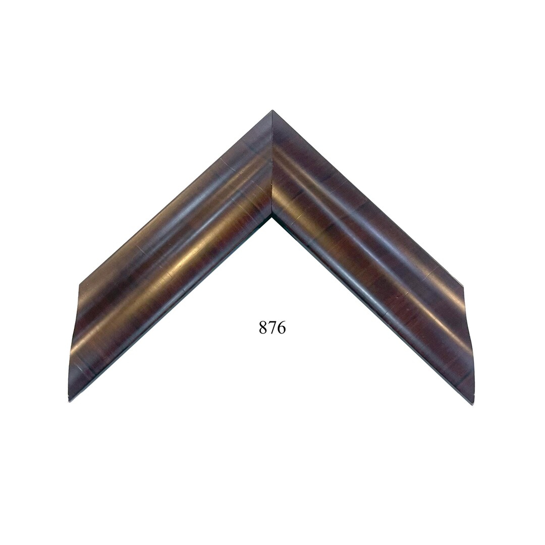 Custom Picture Frame | 2 1/8W 1H 3/4R Dark Brown Veneer | Handmade ...