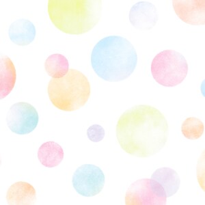 Wall Mural - Bubble Dot Watercolor Illustration - Peel and Stick Wall ...