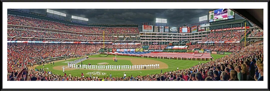 Texas Rangers 2011 World Series | MLB Wall Panoramic - Etsy