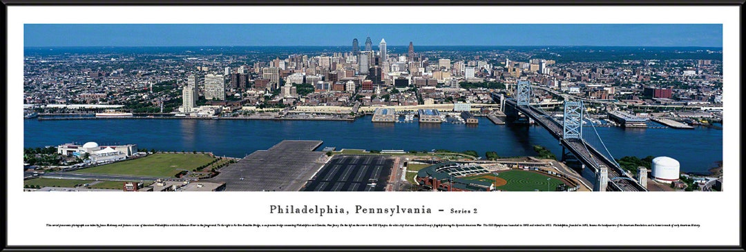 Philadelphia, Pennsylvania City Skyline Panorama | Custom Framed ...