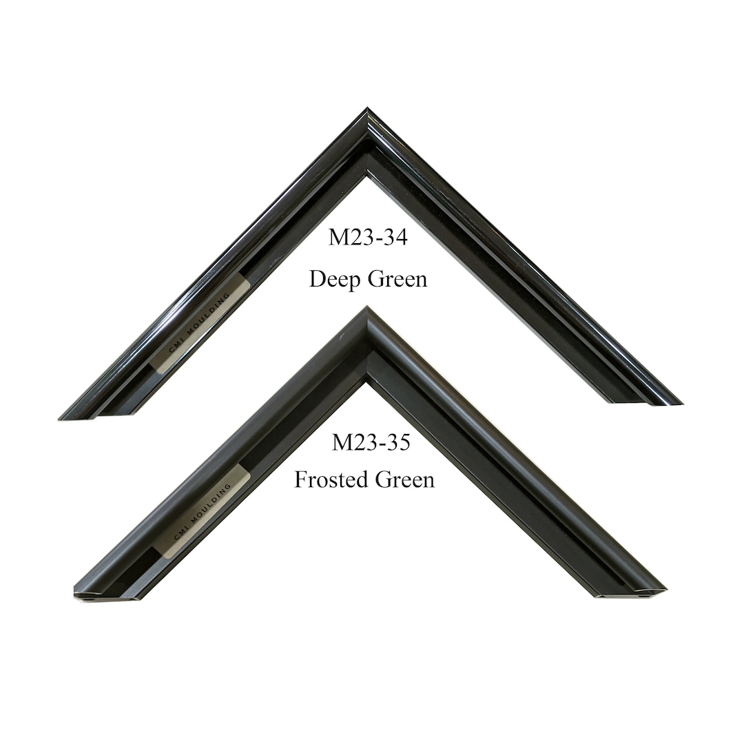Custom Cut Picture Frame Sectional Metal Framing Kit M23 Deep Green ...