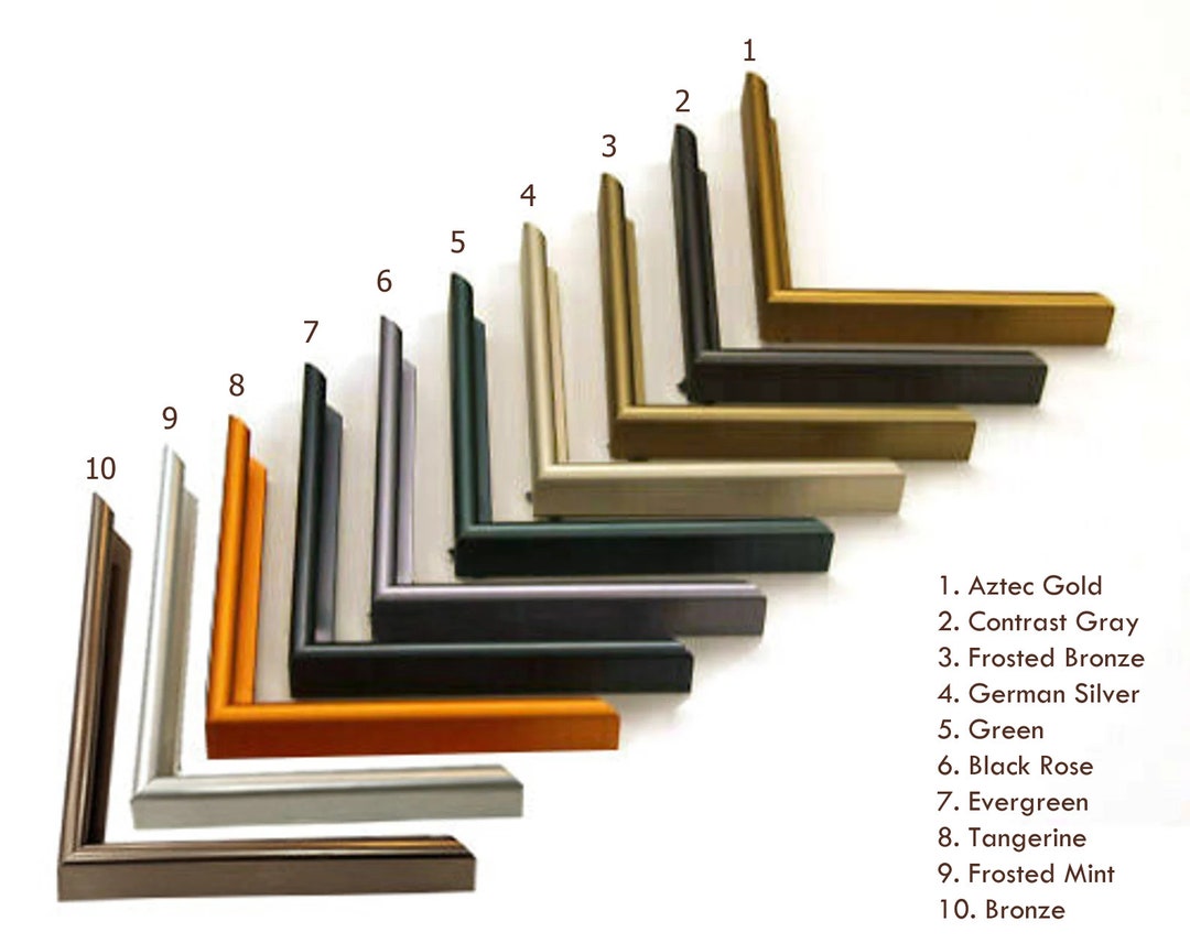 Metal Picture Frame | Custom Cut Sectional Metal 3/8"w X 1"h X 19/32" R ...