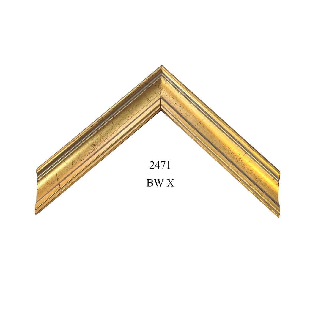 Custom Picture Frame | 1 1/2W 3/4W 3/8R Distressed Gold Antiqued ...