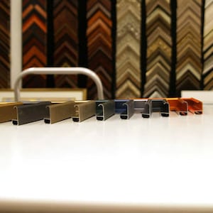 Metal Picture Frame | Custom Cut Sectional Metal 3/8"w X 1"h X 19/32" R ...