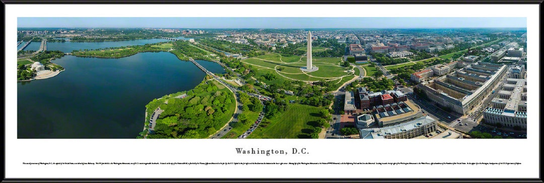 Washington, D.C. Skyline Panorama | Custom Framed Panoramic Picture DC4 ...