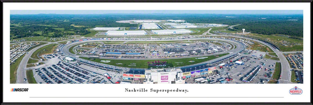 NASCAR Nashville Superspeedway Panorama I Aerial Track Panoramic Framed ...
