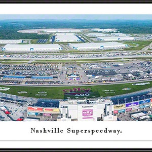 NASCAR Nashville Superspeedway Panorama I Aerial Track Panoramic Framed ...