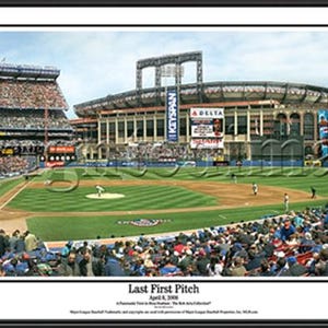 NY Mets - Last First Pitch_ - Shea Stadium | Custom Framed | MLB ...