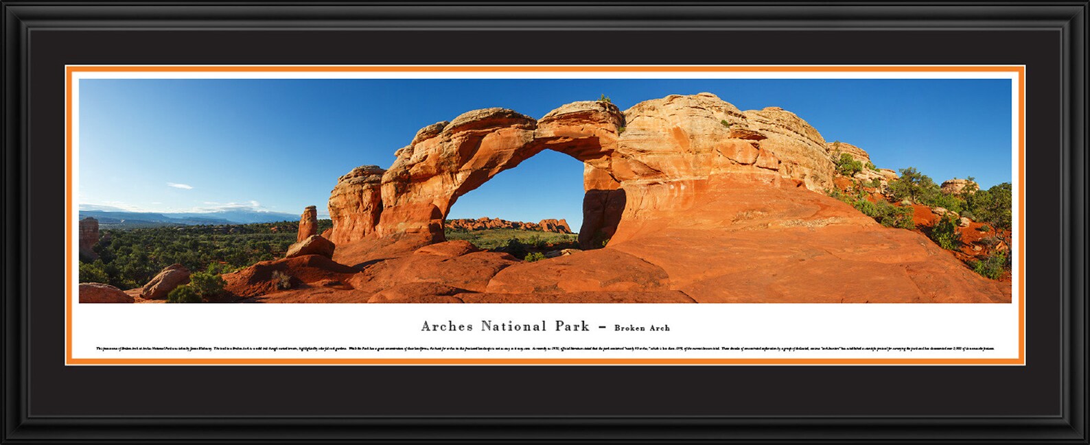 Arches National Park, Utah "broken Arch" Stone Arch Rock Formation ...
