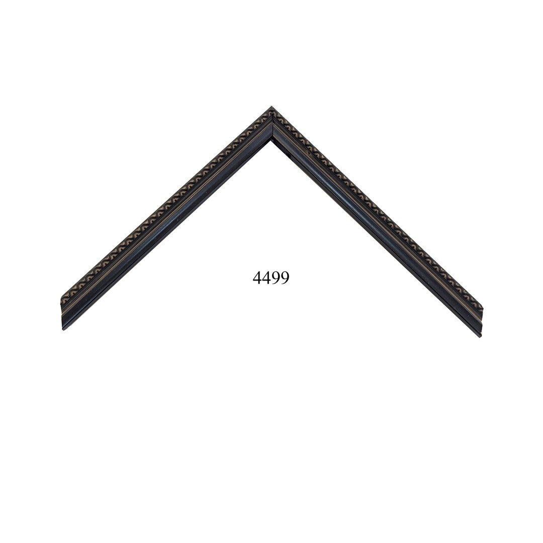 Custom Picture Frame | 1/2W Black With Gold Dusting | Custom Size ...