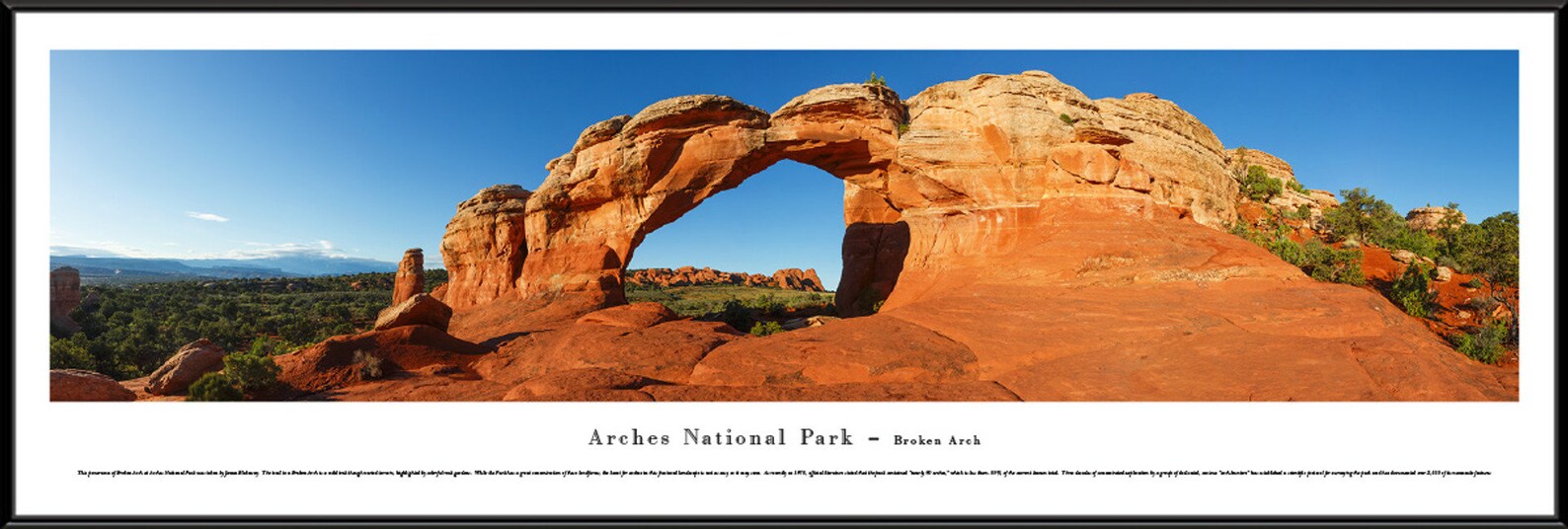 Arches National Park, Utah "broken Arch" Stone Arch Rock Formation ...