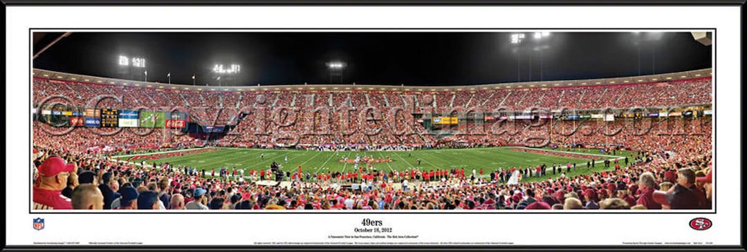 NFL San Francisco 49ers Stadium Custom Framed Panoramic Photo | "49ers ...