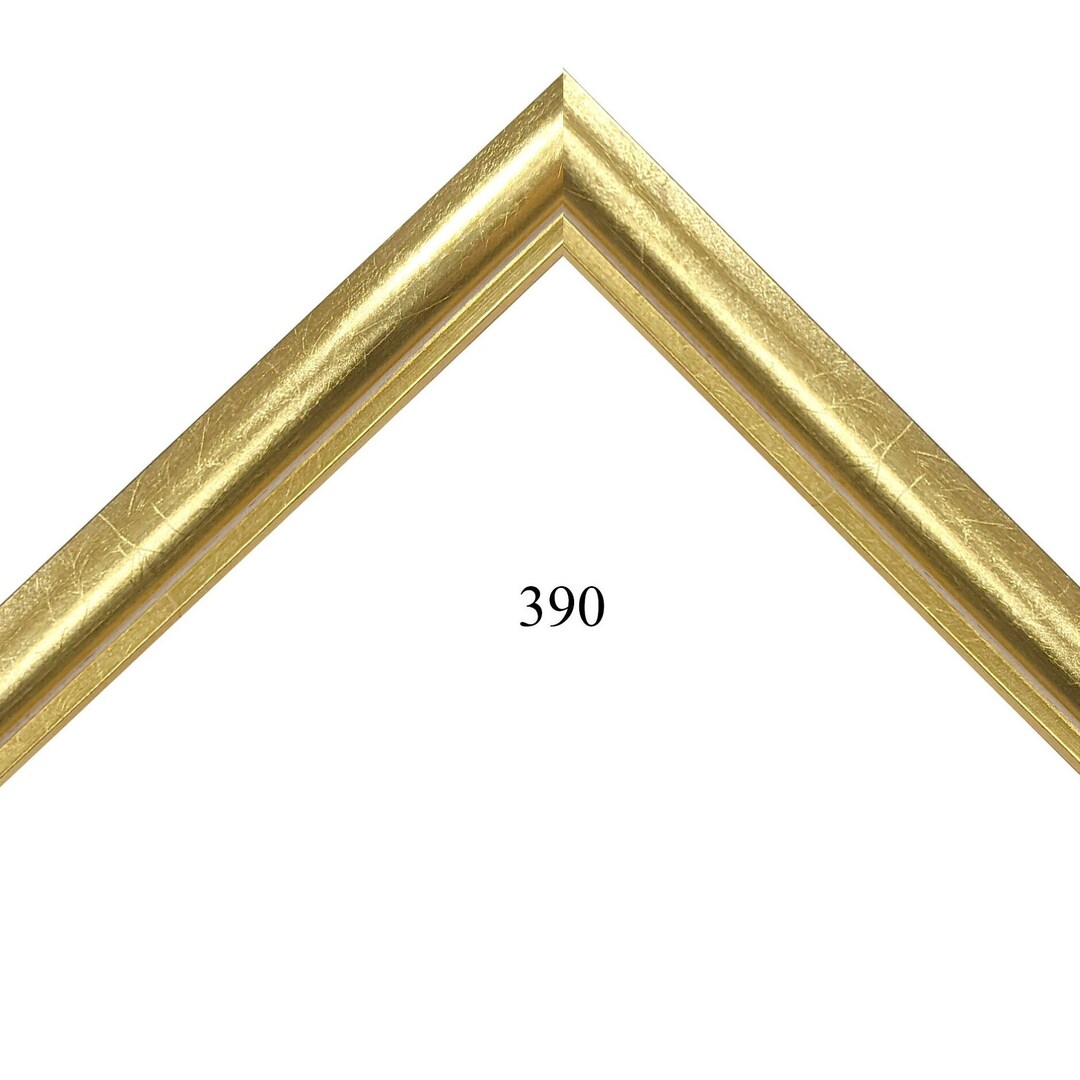 Custom Picture Frame | 2" Tall Gold High Depth Slightly Rounded Deep ...