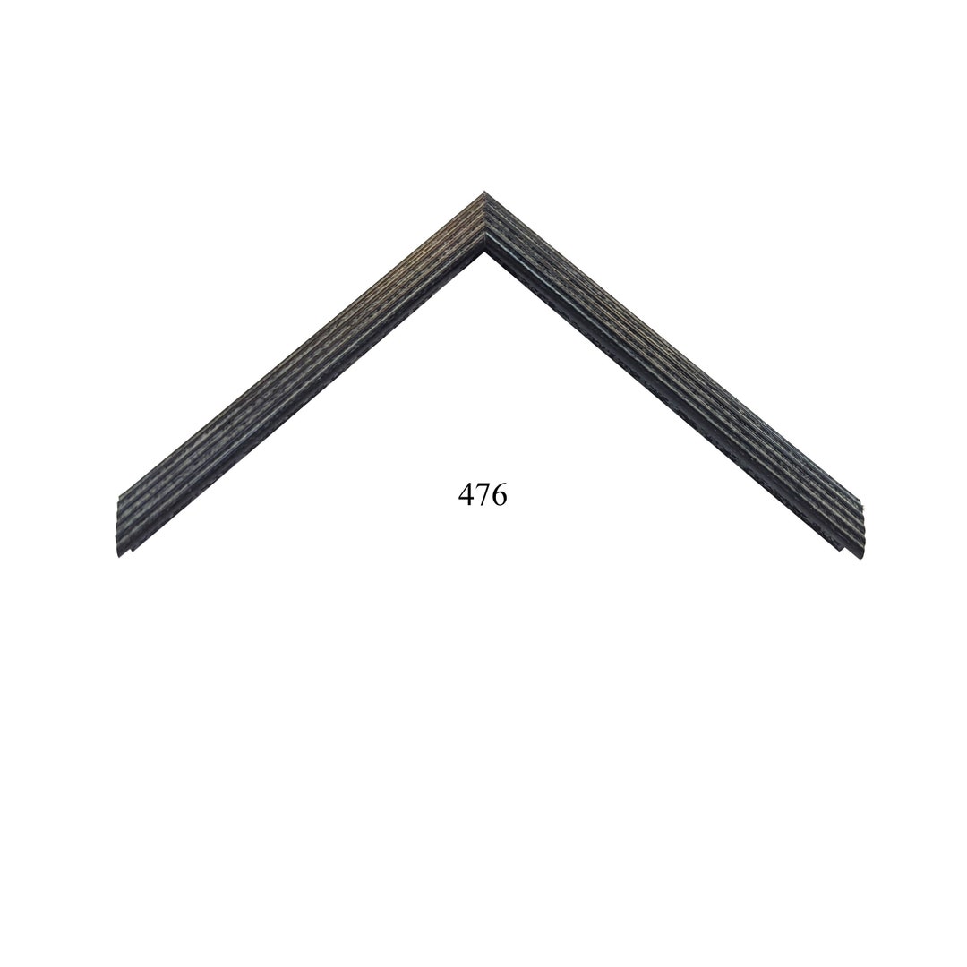 Custom Picture Frame | 3/4W Fluted Charcoal | Custom Size Frames Great ...