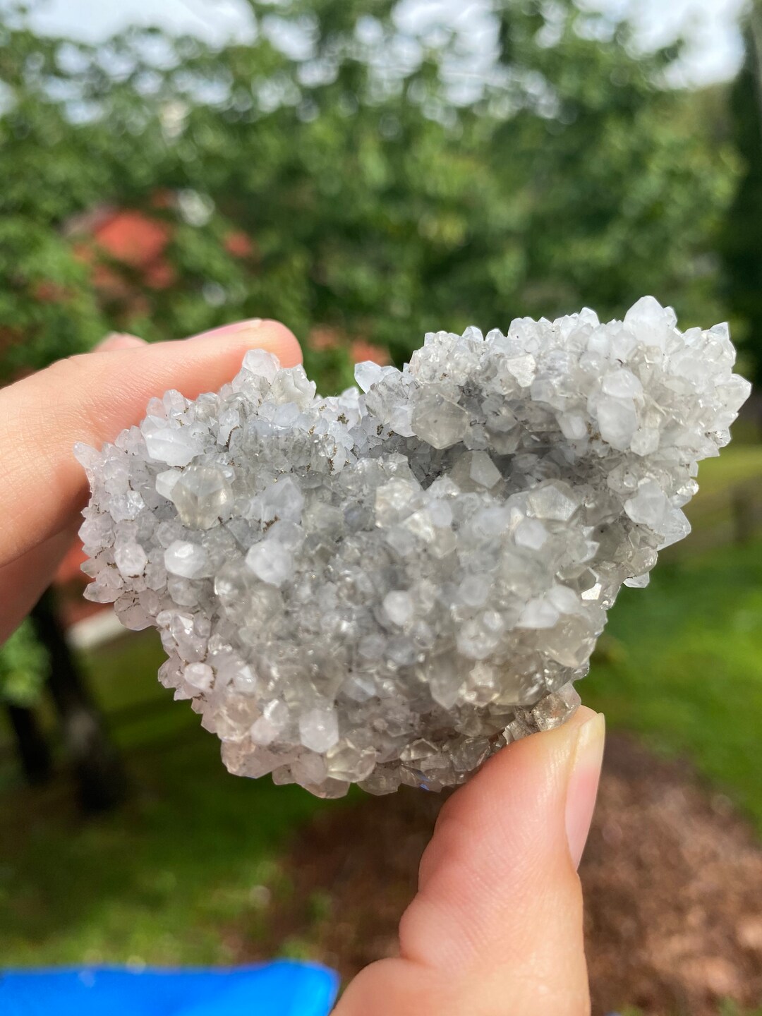 Grey Calcite Quartz Clusters - Etsy