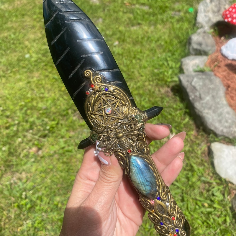 Obsidian Dagger - Etsy