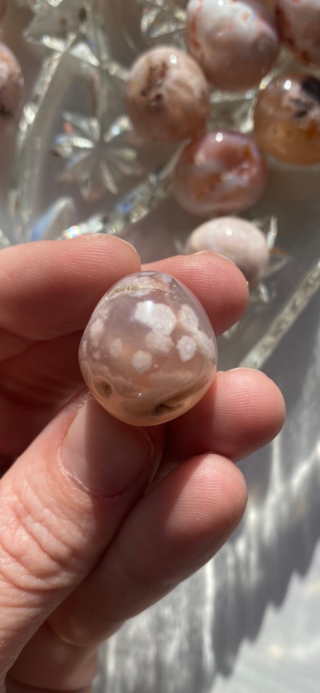 Beautiful Sakura Flower Agate Cherry Blossom High Polished Tumble 1 ...