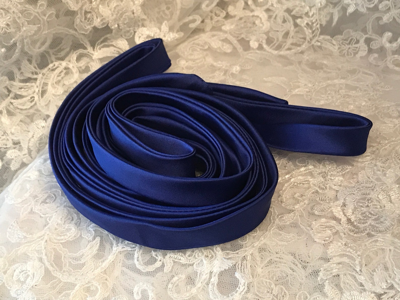 COBALT // Satin Lace-up Ribbon for Corset Back Bridal Gown - Etsy