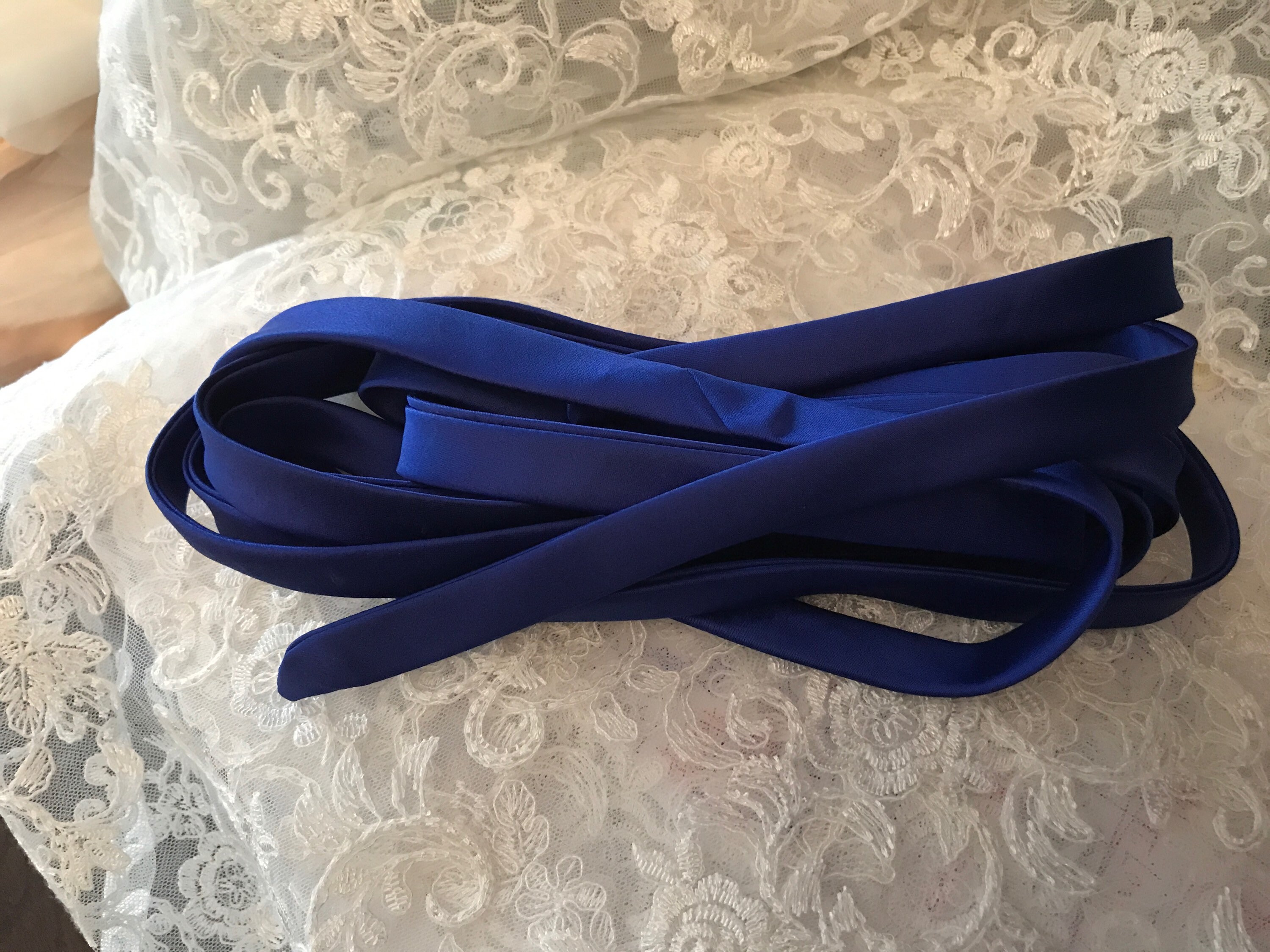 COBALT // Satin Lace-up Ribbon for Corset Back Bridal Gown - Etsy