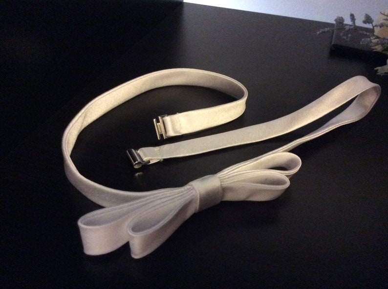 Bridal Satin Fitted Belt Skinny 1.2 Cm Width__ Satin - Etsy