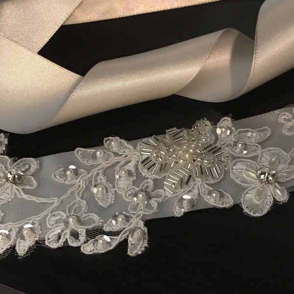 Lace Sash - Etsy