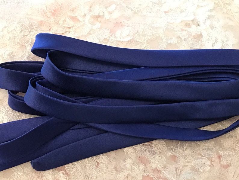COBALT // Satin Lace-up Ribbon for Corset Back Bridal Gown - Etsy