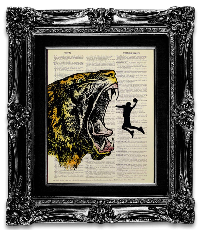 Tiger Print, Michael Jordan Art, MICHAEL JORDAN Poster, Basketball Gift ...