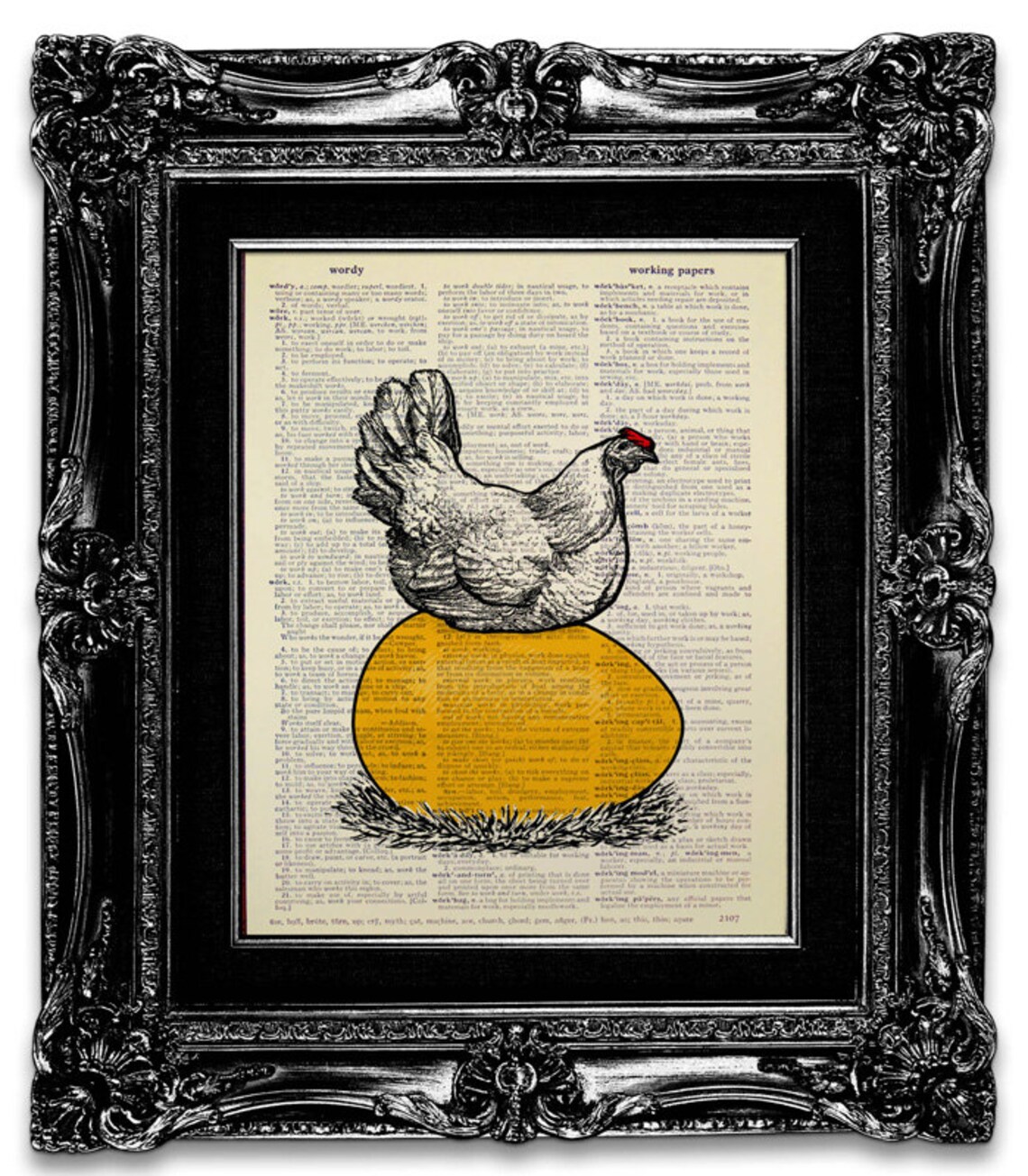 CHICKEN Art Funny Kitchen Art Funny KITCHEN Print Funny - Etsy