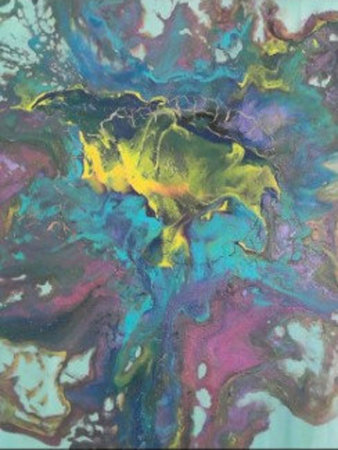 Color Splash Acrylic Paint Pour 16 X 20 - Etsy