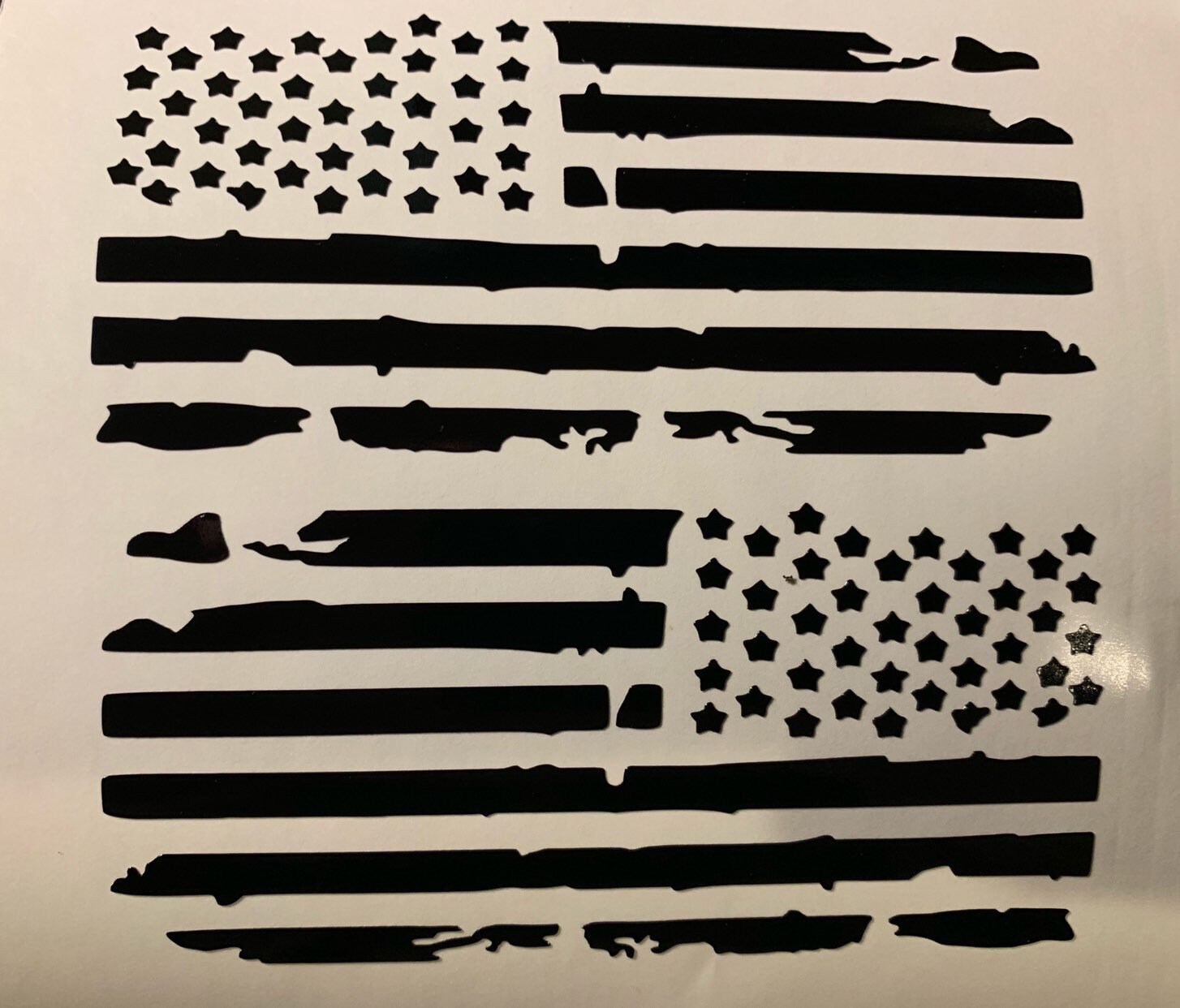 2 Pack American Flag Tattered Distressed Military Decal Sticker Car ...
