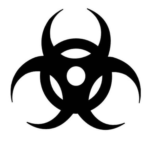 Biohazard Decal Bio Hazard Sticker Choose Color & Size Car - Etsy