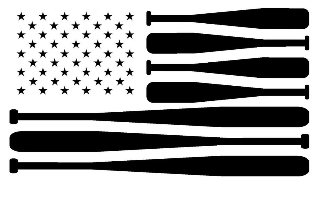 Baseball Bat USA Flag Decal Sticker for Car Cup Laptop - Etsy