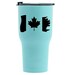 Canada Flag Tattered Distressed One Color Decal Sticker Car Truck Cup ...