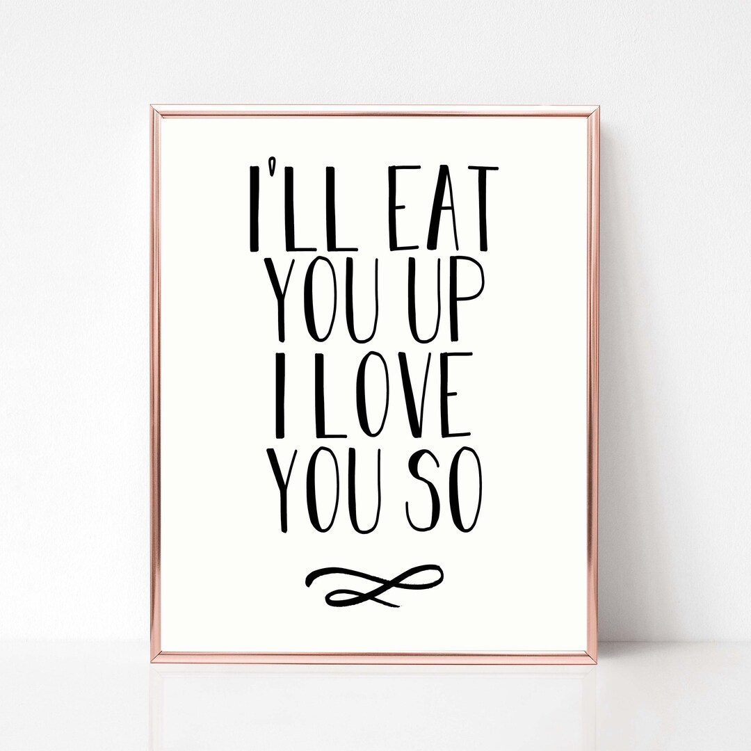 I'll Eat You up I Love You so Printabl Where the Wild - Etsy