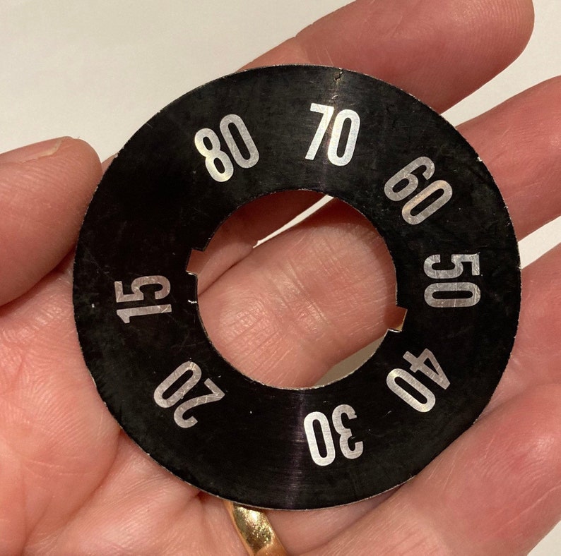 Vintage TV UHF Station Dial Selector Face Plate 5 Cm - Etsy Canada