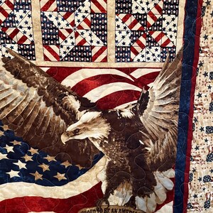 Patiotic Quilt With Eagle - Etsy
