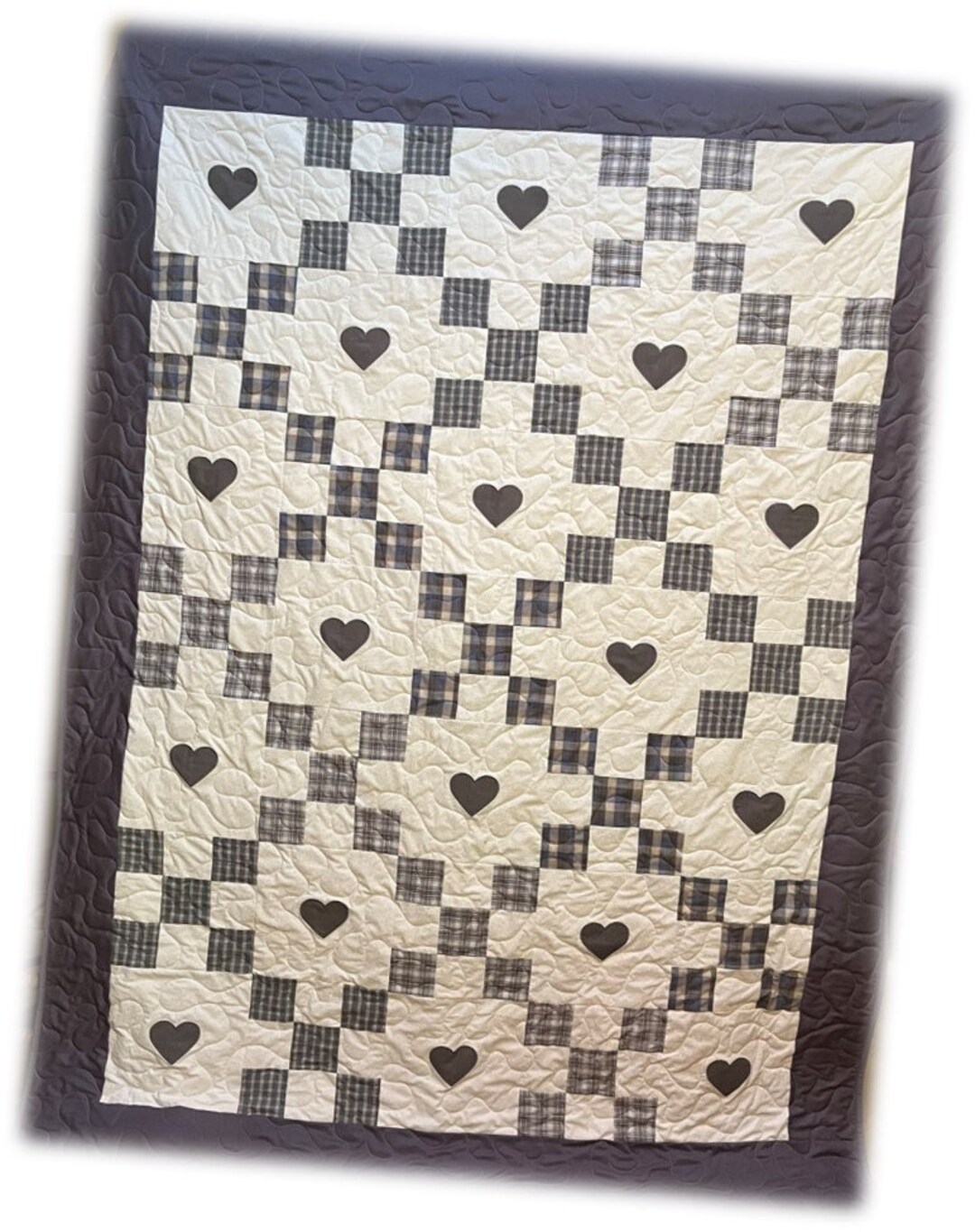 Memory Quilt Hearts - Etsy