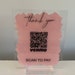 3D Scannable QR Code Thank You Scan to Pay Retail Acrylic Sign ...