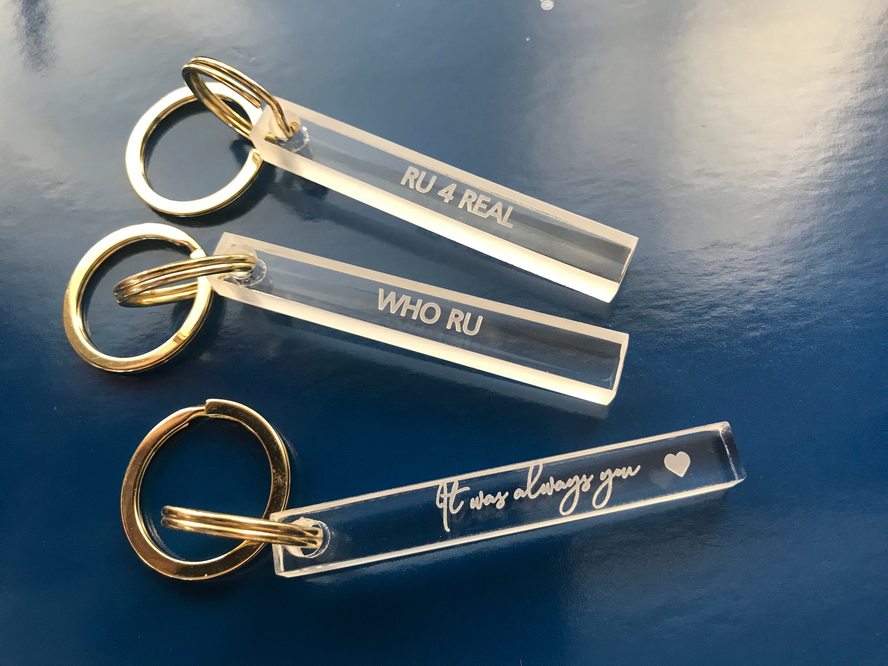 Custom Phrase Text Keychain. Personalized Gift. Bridesmaid. - Etsy