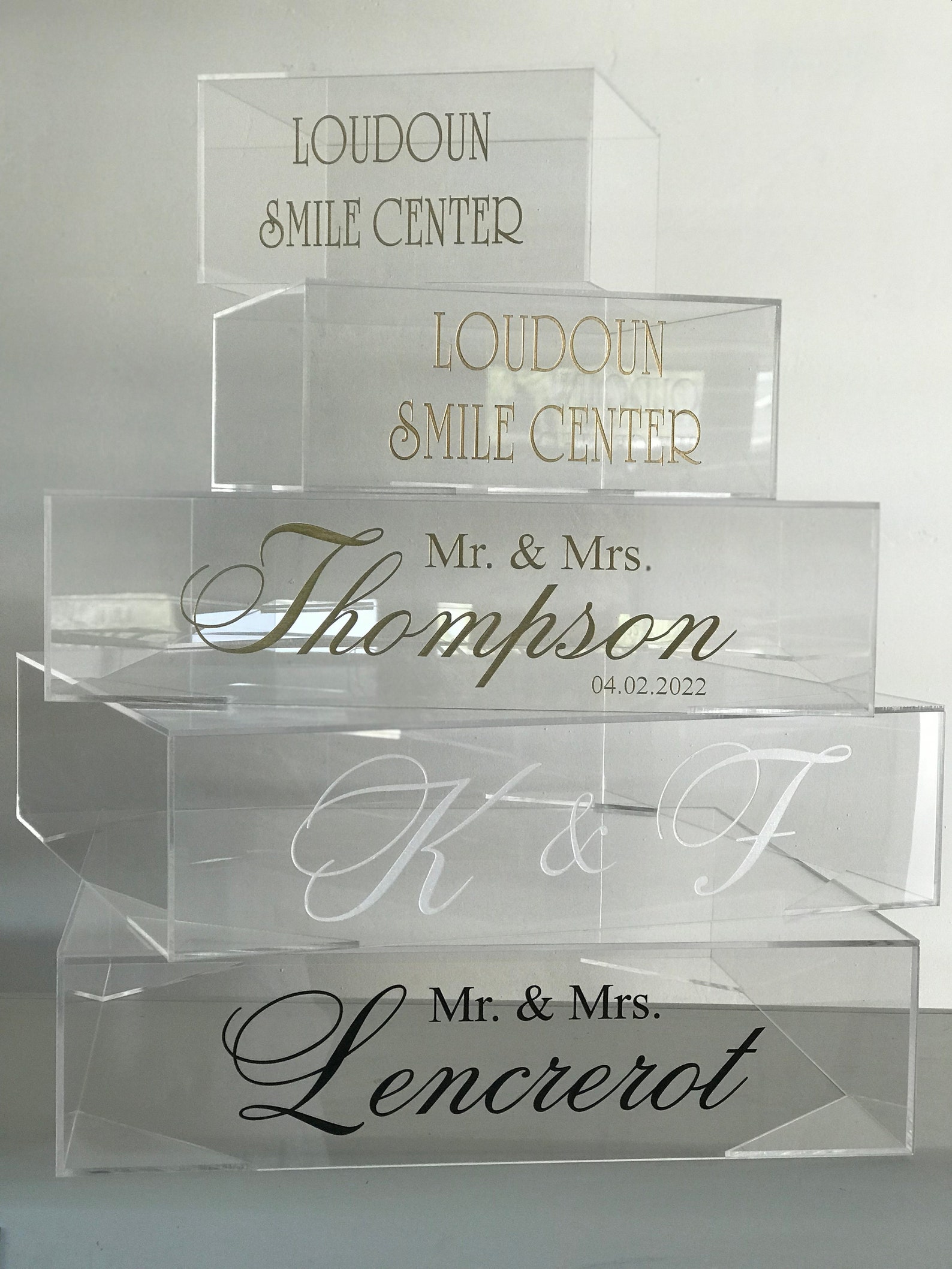 Personalized Cake Display Stand Wedding Birthday Anniversary Acrylic ...