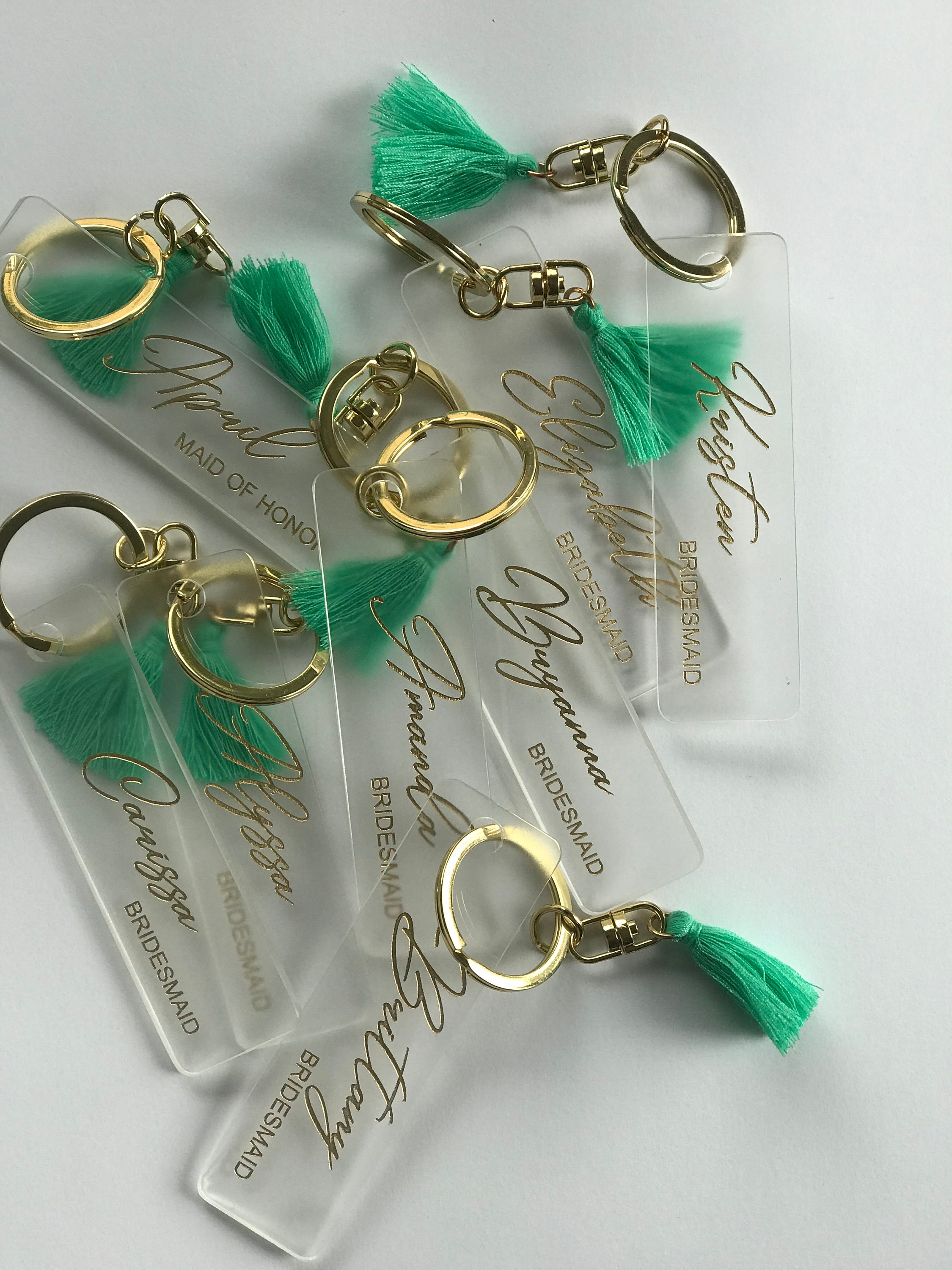 Bridesmaid Keychain. Personalized Gift. Wedding Party Gift. | Etsy
