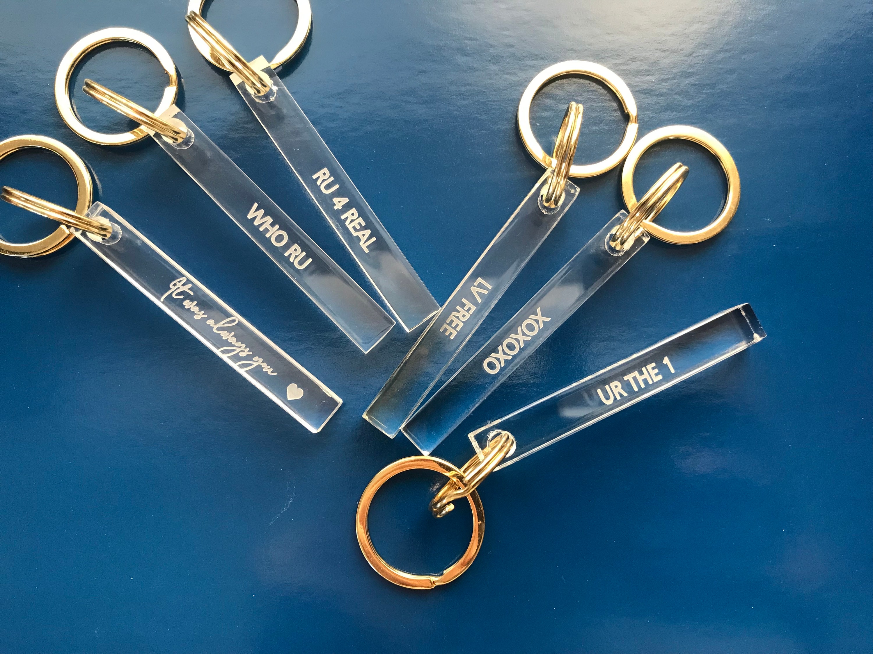 Custom Phrase Text Keychain. Personalized Gift. Bridesmaid. - Etsy