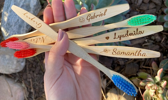 Eco Friendly Bamboo Toothbrush Custom Toothbrush - Etsy