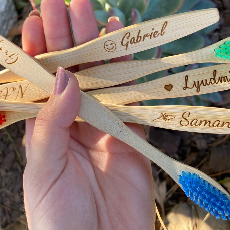 Bamboo Toothbrush - Etsy