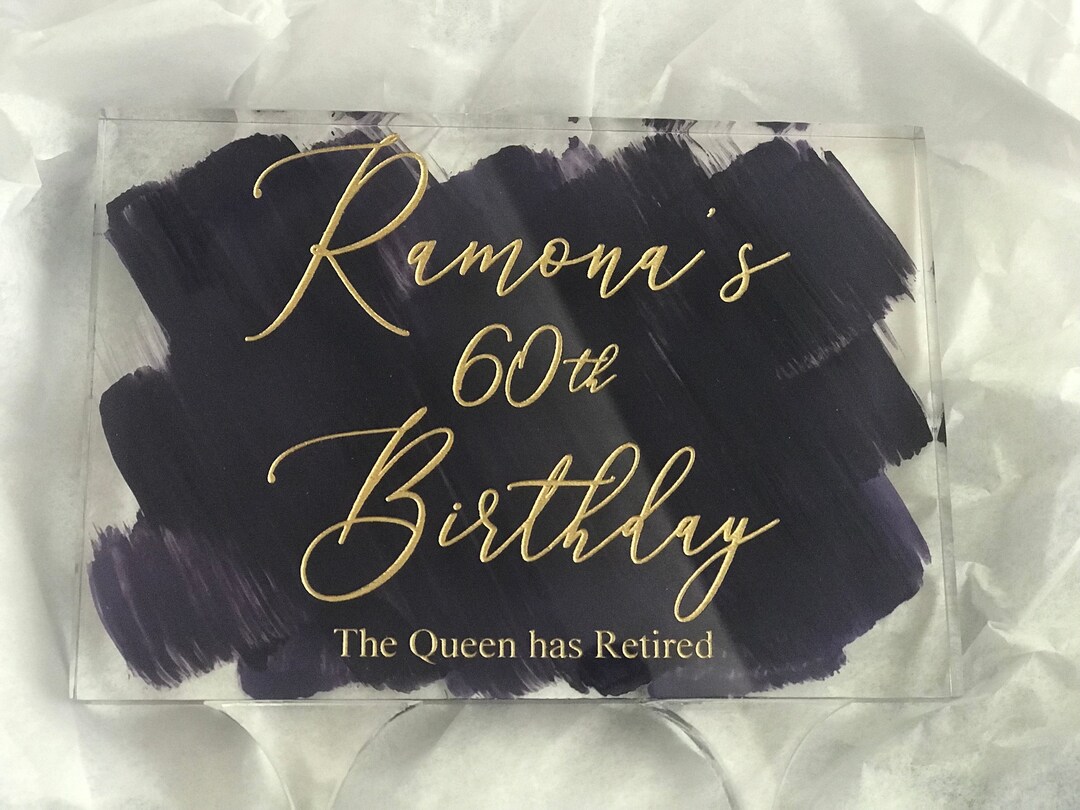 Modern Acrylic Cake Topper/personalized Cake Topper/ Engraved Cake ...