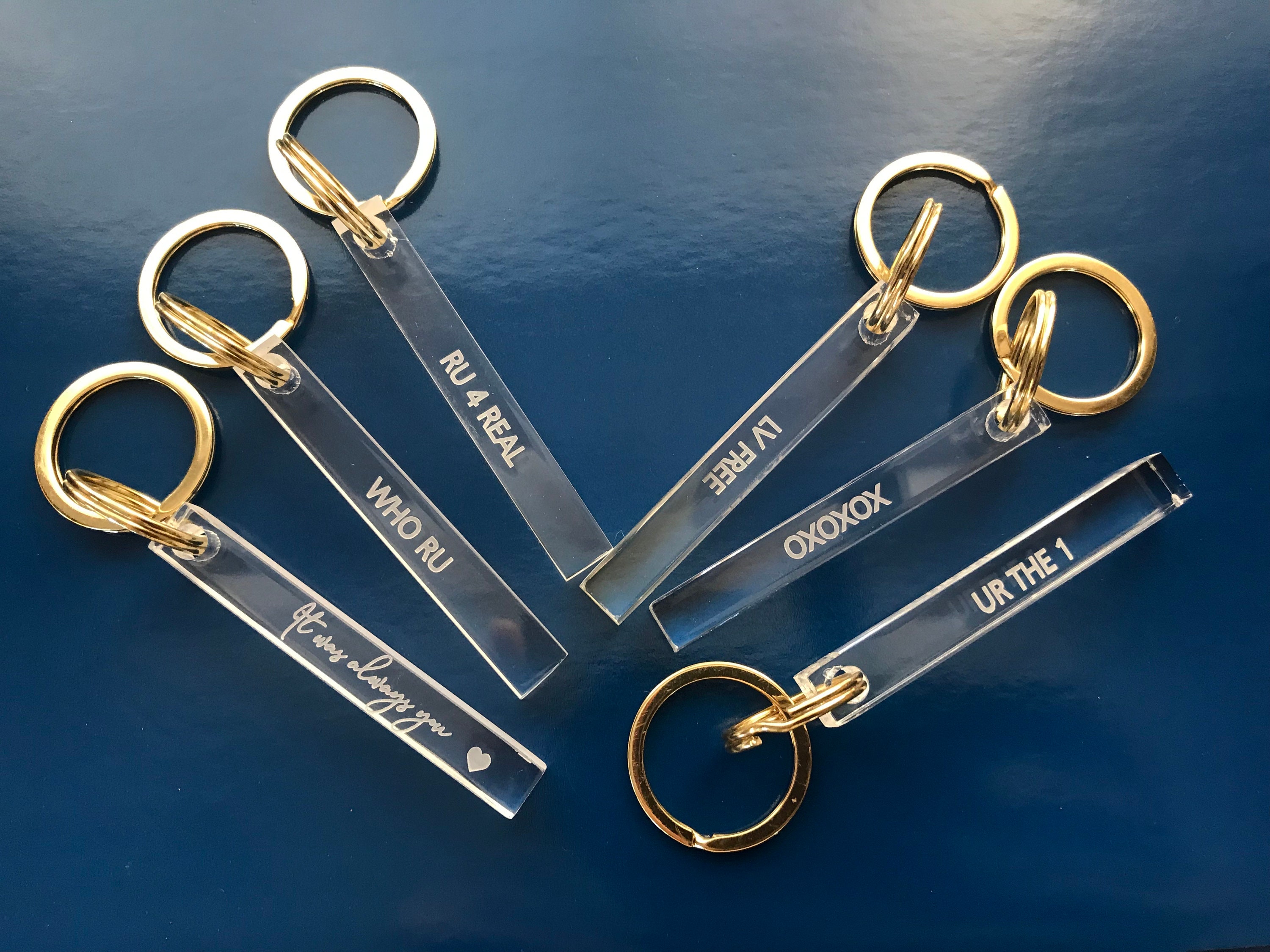 Custom Phrase Text Keychain. Personalized Gift. Bridesmaid. - Etsy